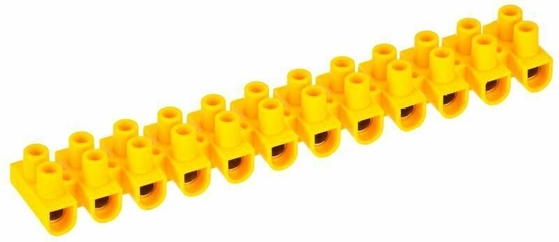 Колодка клеммная ЗВИ-30 н/г 6-16кв. мм 12 пар желт. IEK UZV7-030-10