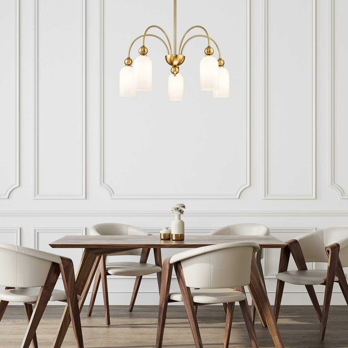 Потолочная люстра Escada "ODE" 686/5PL, медный цвет, площадь освещения 20 м², LED лампы — фото 1
