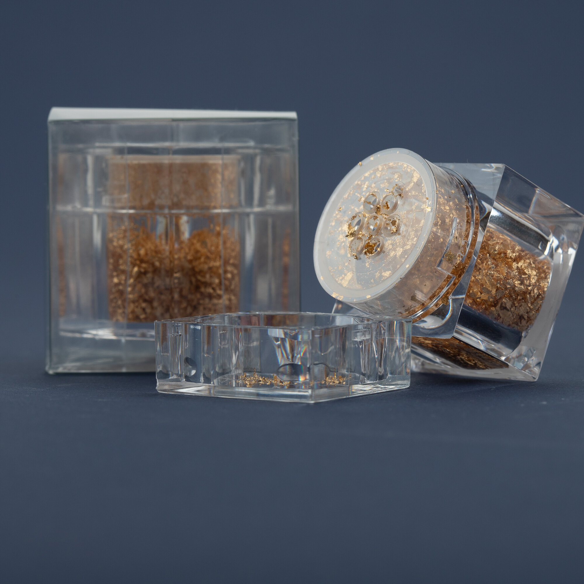 Шейкер, пищевое золото (хлопья) 23 Карата, 100 мг