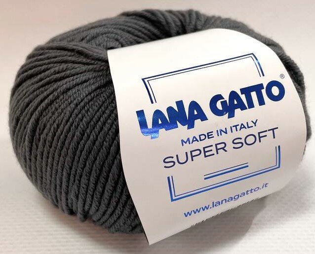 Пряжа Super soft - 9423 мокрый асфальт