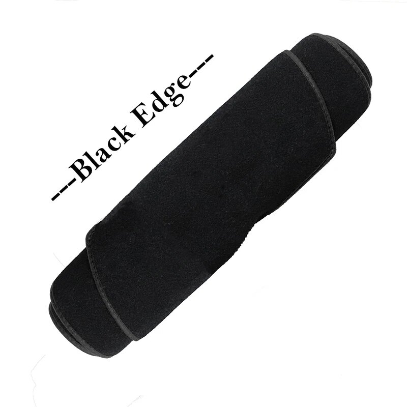 Солнцезащитный Коврик Для Приборной Панели Для Citroen C3 Aircross 2017-2022, Высококачественный Полиэстеровый Защитный Чехол Black Edge, Left Hand Drive, option A Without HUD