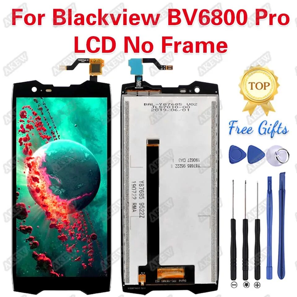 Оригинальный ЖК-дисплей 5,7 дюйма для Blackview BV6800, новый сенсорный экран для BLACKVIEW BV6800 Pro, сменный дигитайзер в сборе для BV6800Pro