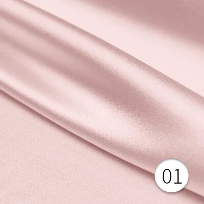 Шелковая атласная ткань Шармез 16,5 момме 100% шелк Розовый, 1