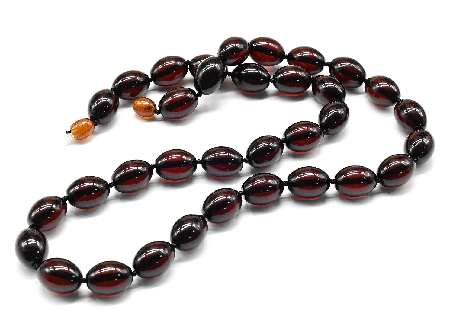 Бусы, янтарь