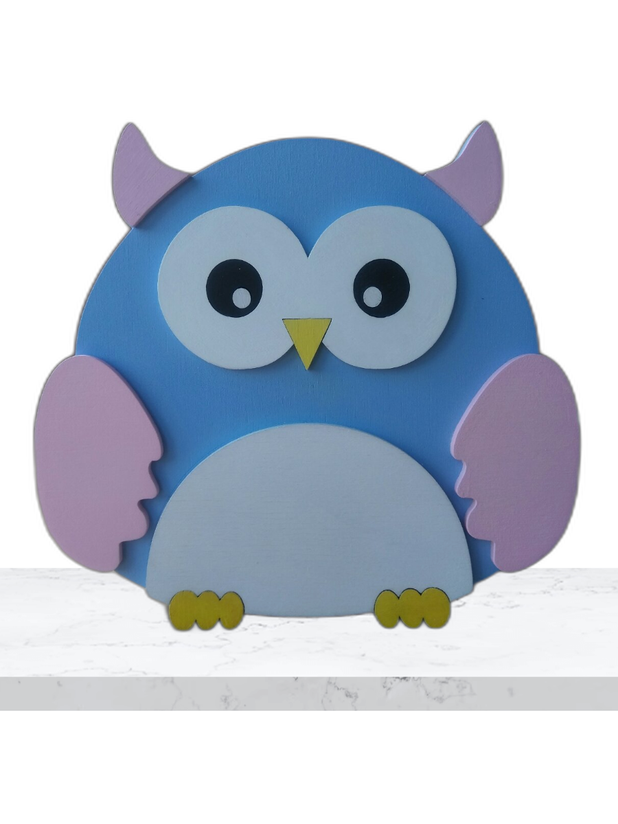 Органайзер Карандашница "Сова" фиалка-розовая, 14*15*8 см