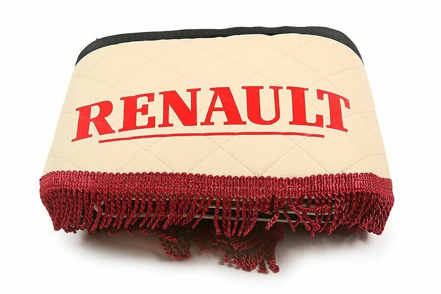 Ламбрекен лобового стекла + угол RENAULT Эко кожа бежевый (22328)