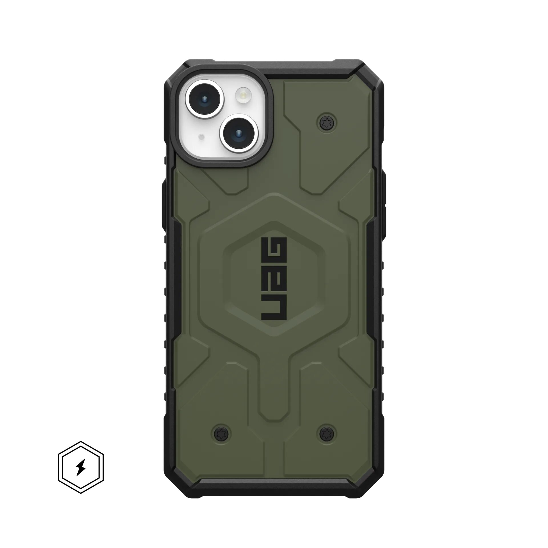 Чехол с поддержкой MAGSAFE Uag Pathfinder для iPhone 15 Plus 6.7", цвет оливковый (Olive)