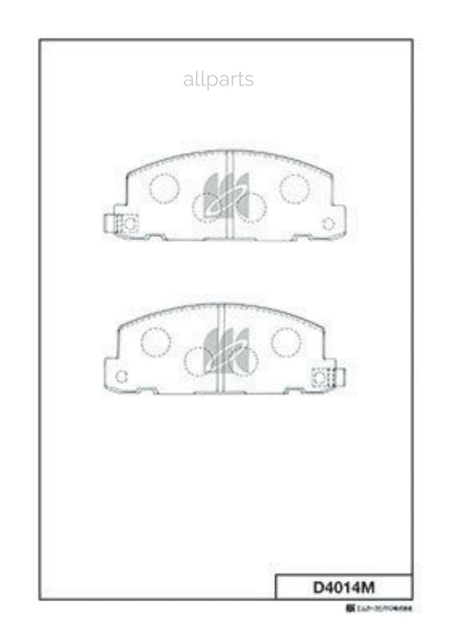 KASHIYAMA D4014M D4014M колодки дисковые передние!\ Isuzu Trooper 2.0/2.2D/TD 84-86