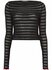 Топ Proenza Schouler White Label Striped sheer top, размер 0