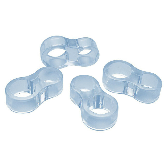 Бампер дверной UGO LOKS d15/18мм 4шт ПВХ прозрачный