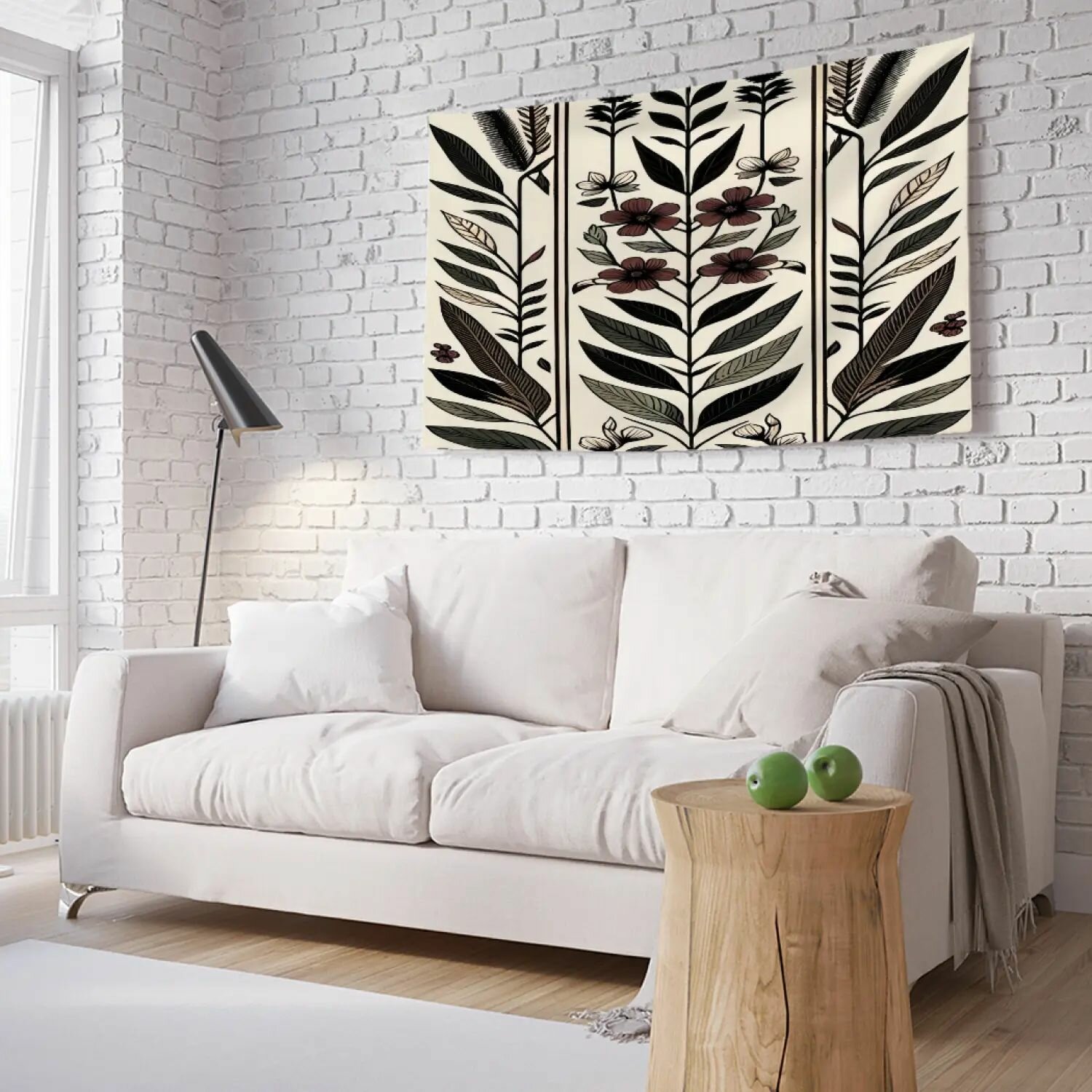 Горизонтальное фотопанно на стену JoyArty "Листья кристалла", из ткани, 100х150 см