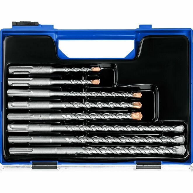 Набор буров по бетону Профессионал, SDS-plus, 8 шт: 5-12 мм, ЗУБР