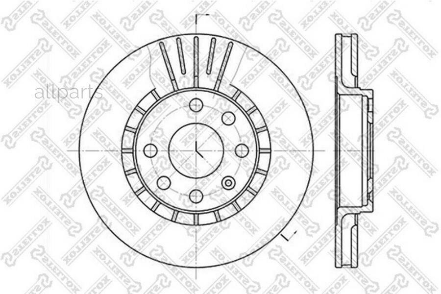 STELLOX '60203613VSX Диск тормозной перед VECTRA A 2.0 B 1.6-1.8 до 99