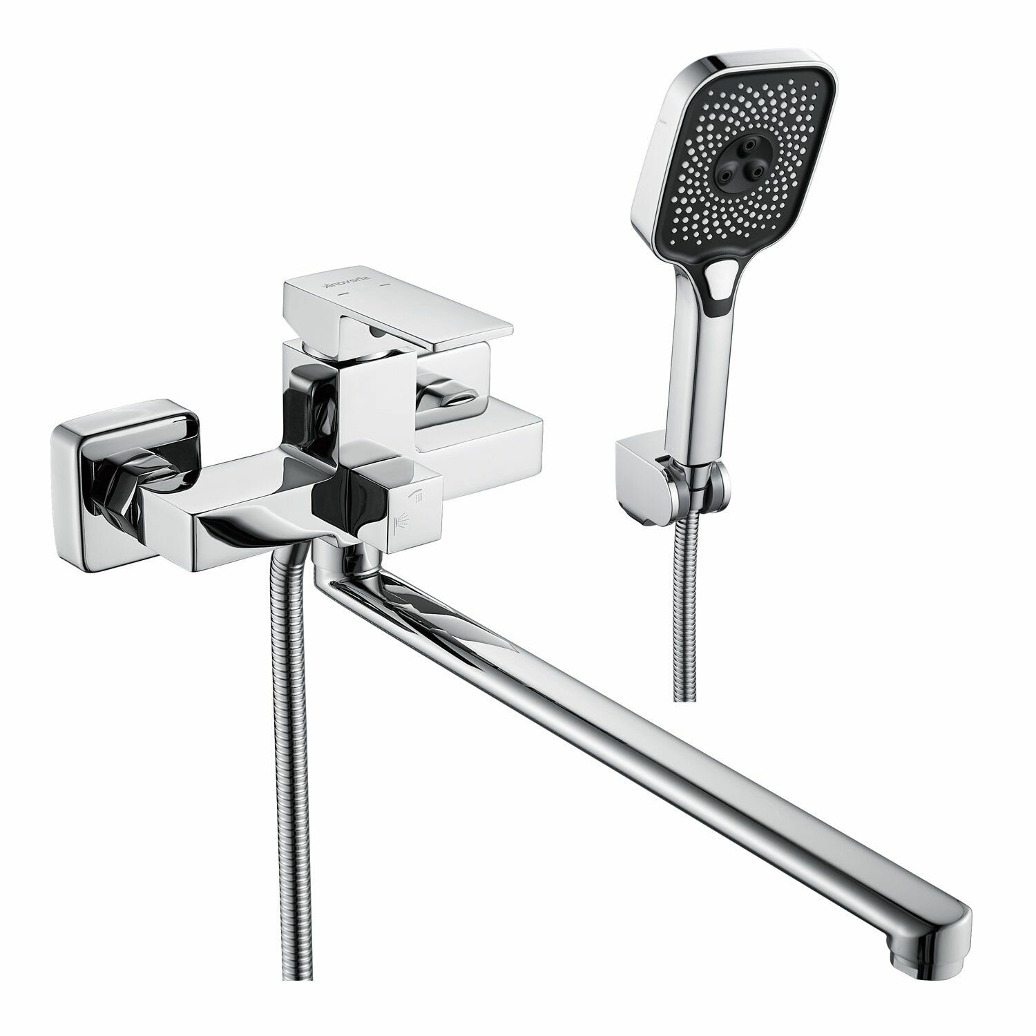 Смеситель для ванны однорычажный универсальный Shevanik S9622, Хром