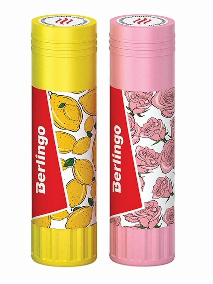 Клей-карандаш "Aroma" 21г ароматизированный (роза, лимон)