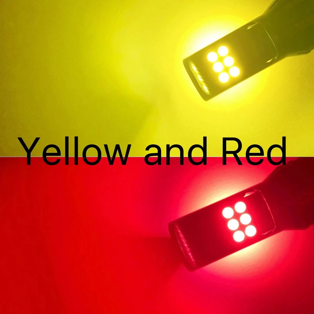 2 шт. 9005/HB3 Светодиодные противотуманные фары Yellow and Red