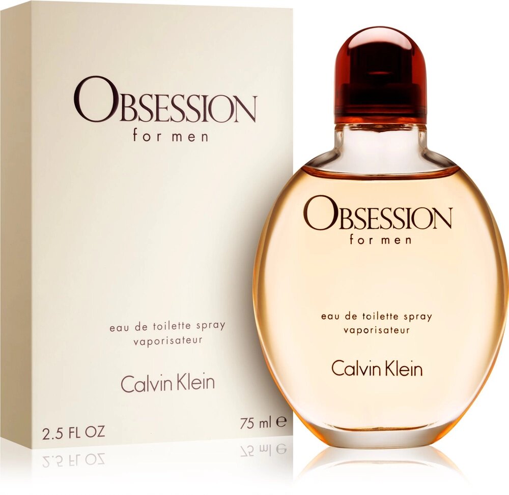 Туалетная вода Calvin Klein "Obsession", мужская, восточные древесные ноты, 75мл