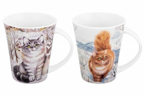 Набор из 2-х кружек Elan Gallery Еlan Gallery "Коты" 350 мл.