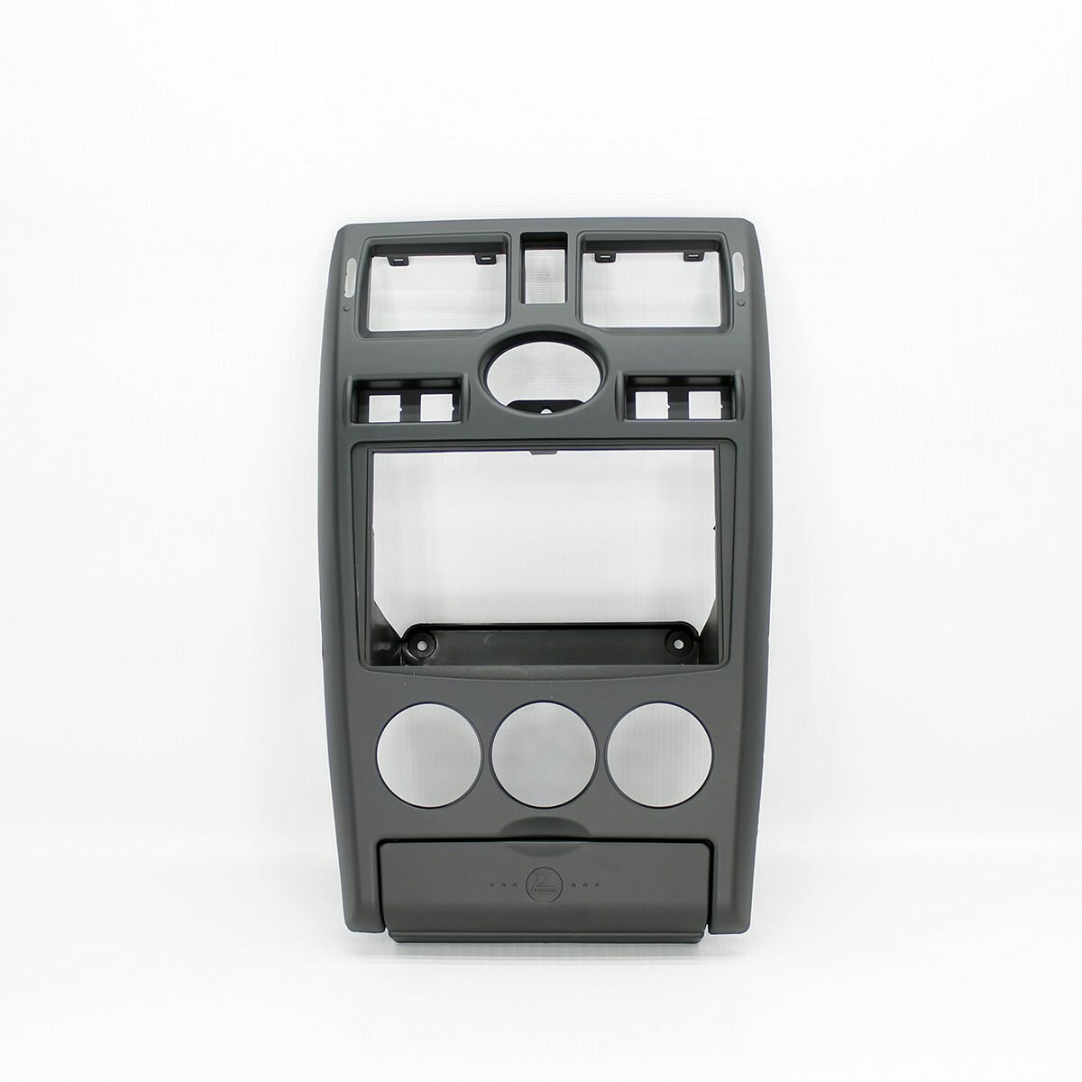 Центральная консоль панели приборов для Лада Приора / ВАЗ 2171 (2 DIN, серая матовая, с пепельницей)