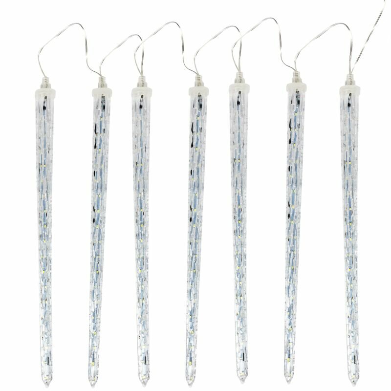 Домашняя гирлянда сосулька на окно или стену, новогодняя интерьерная для комнаты, елки и дома