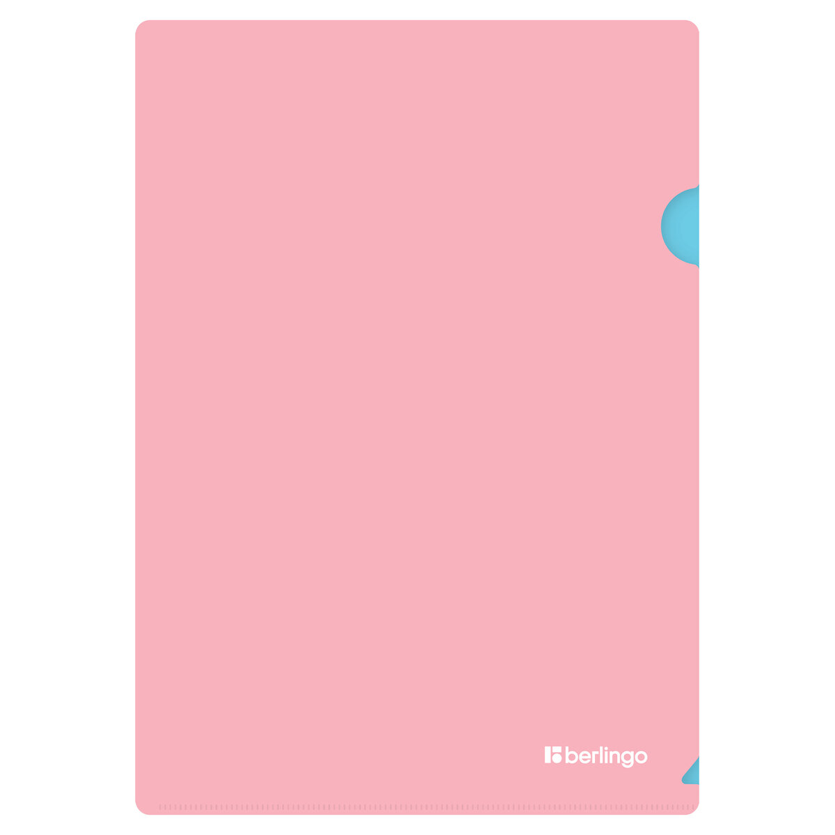 Комплект 24 шт, Папка-уголок Berlingo "Haze" А4, 200мкм, софт-тач, двухцветная, голубая/розовая