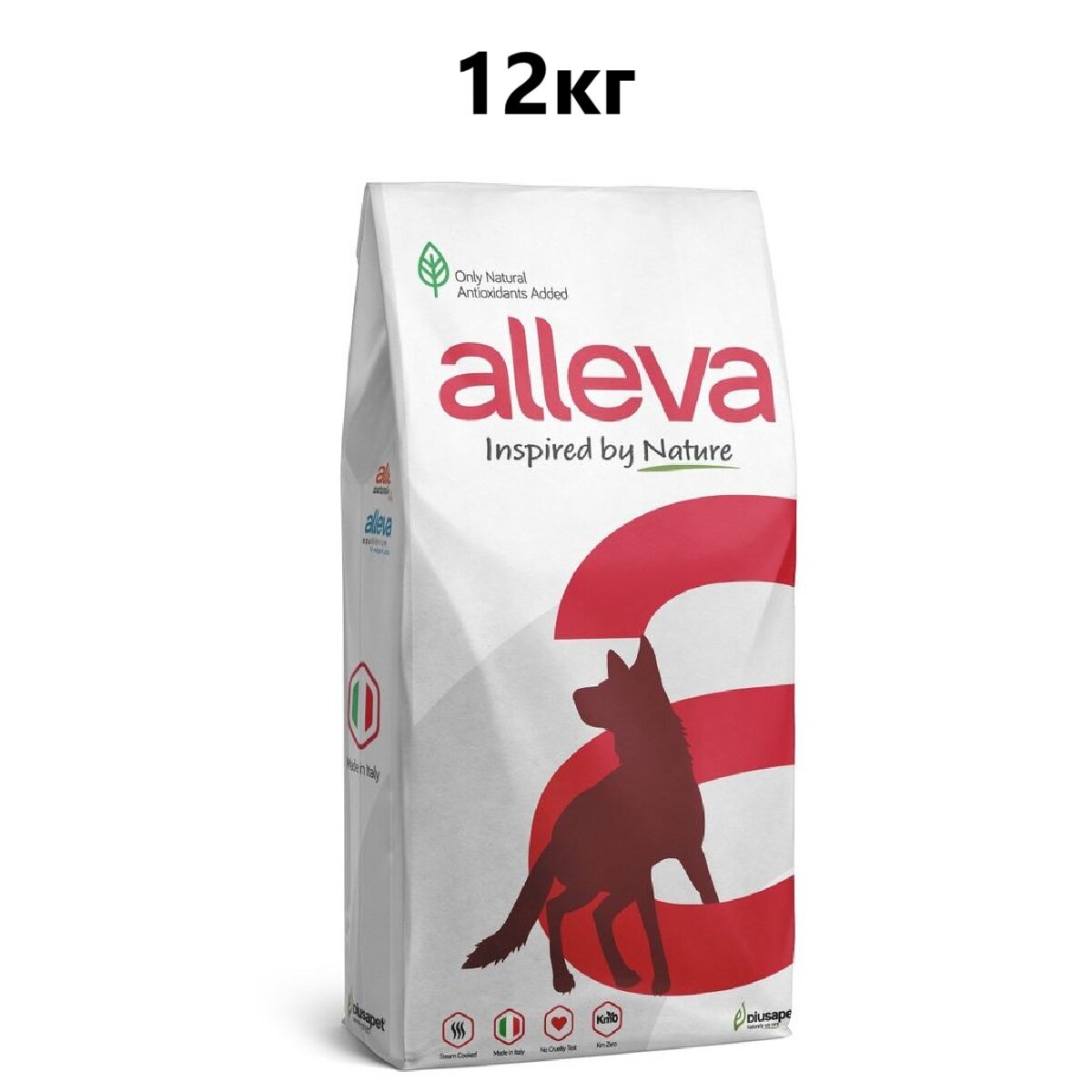 ALLEVA NATURAL Корм сухой для взрослых собак с рыбой и тыквой, Мини 12 кг
