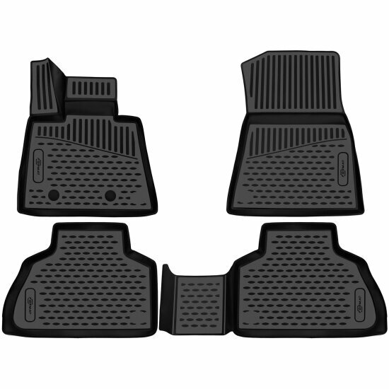 Коврики 3D в салон Format для BMW X5 (G05) 2018-, ПУ, повышенная износостойкость, 4шт