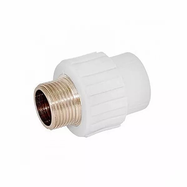 Муфта 20х1/2" PPRC нар. резьба MeerPlast