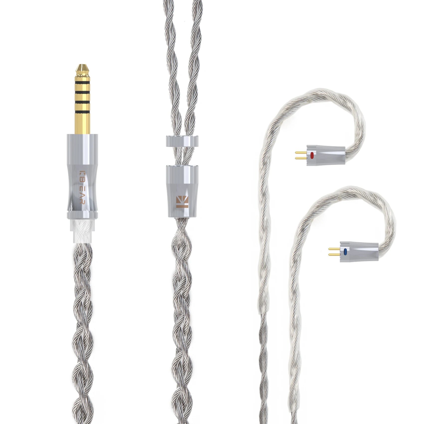 KBEAR Chord 6N Графеновый кабель для наушников 2Pin 4.4mm