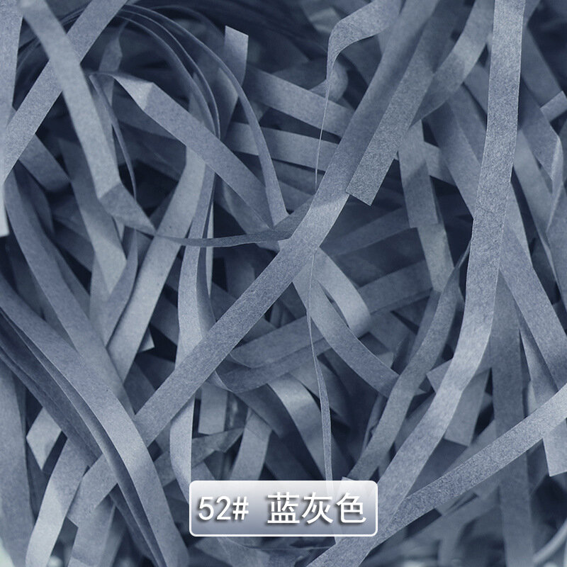 Рафия, измельчённая бумага, мятая бумага, декоративный наполнитель для подарочных и конфетных коробок, продается на вес.