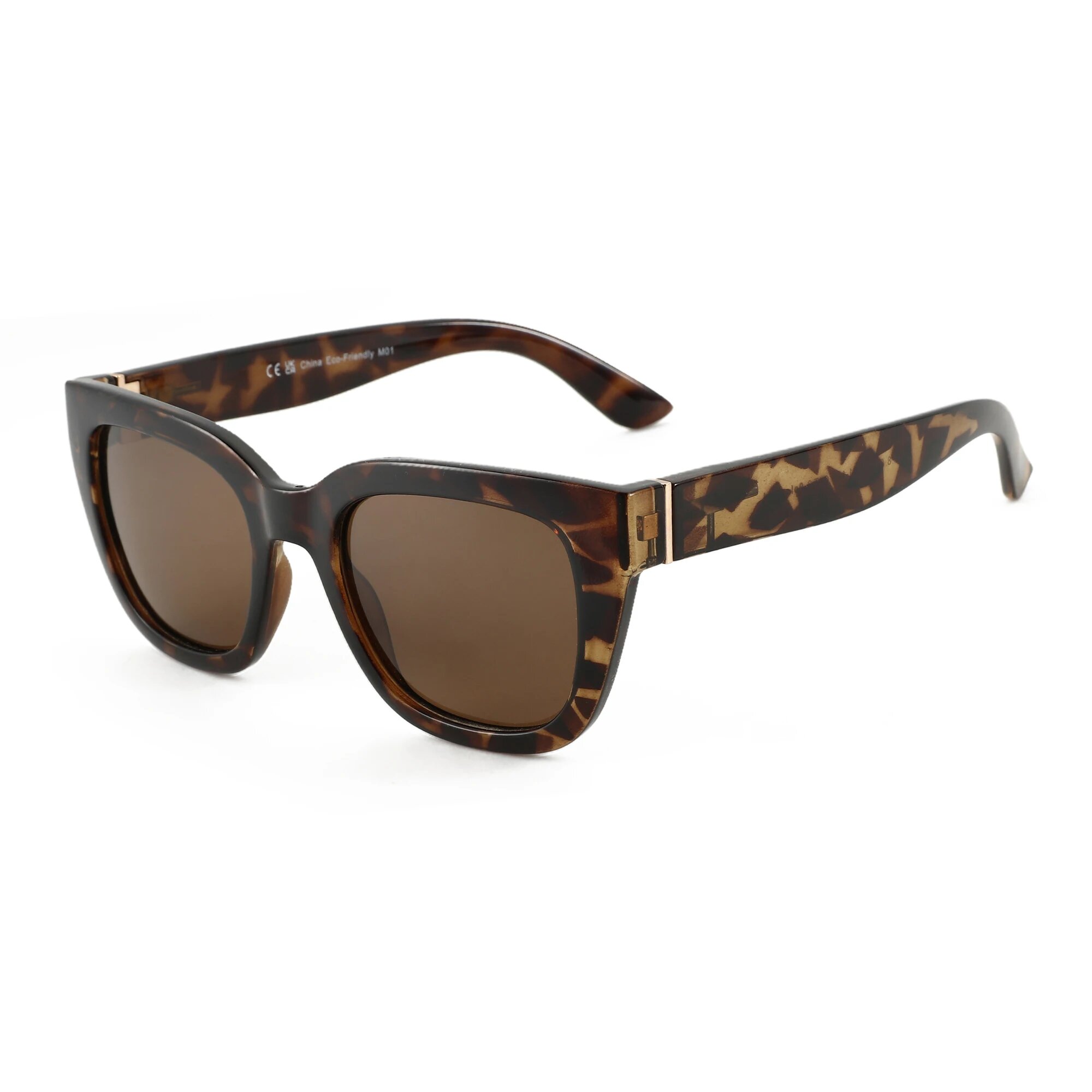 ZENOTTIC женские квадратные 002 Brown Lenses, Коричневый, 1.61, Прогрессивный, Поляризованный