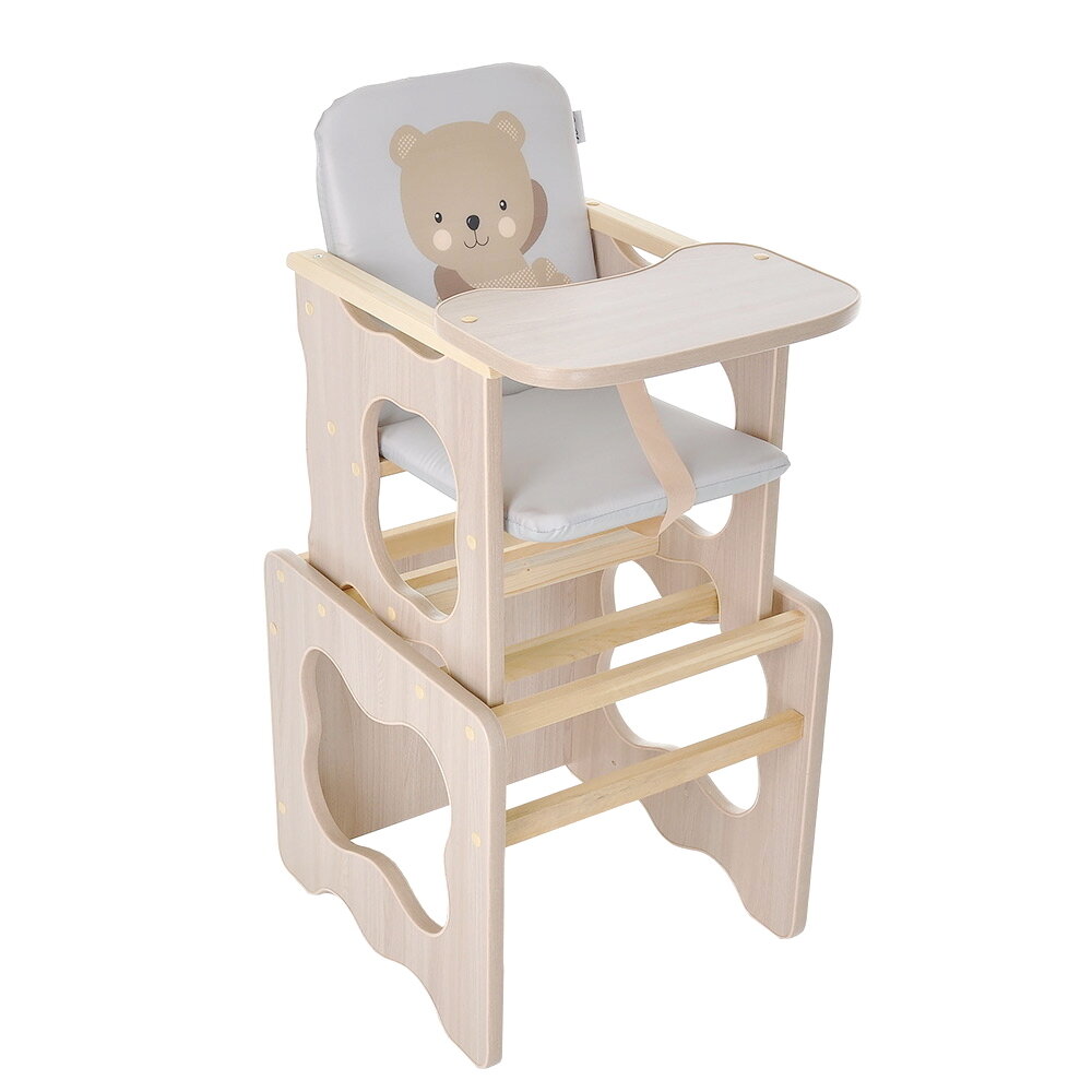 Стул-стол для кормления Bambola Фунтик / Мишка серый