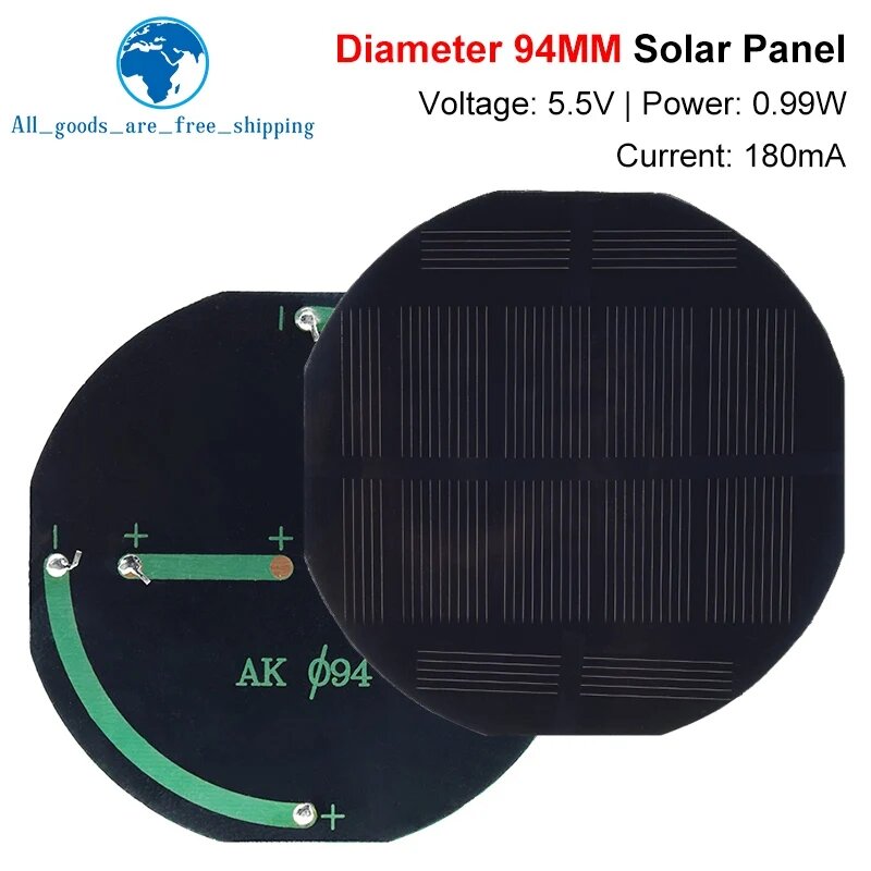 Солнечная панель TZT 90x90 мм, Напряжение: 1PCS