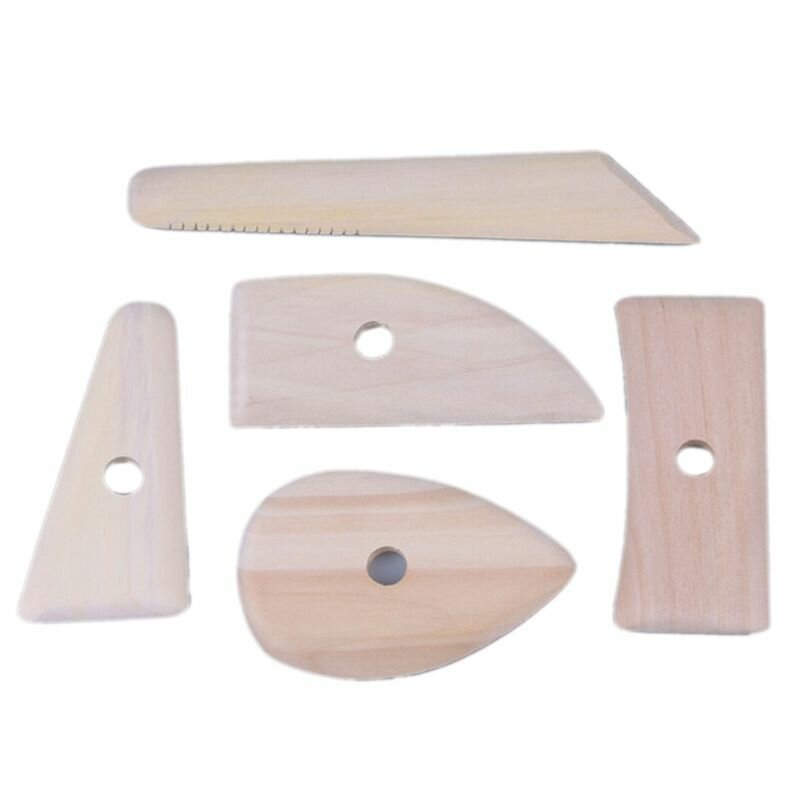 Набор из 5 частей, скребок для гончарных инструментов