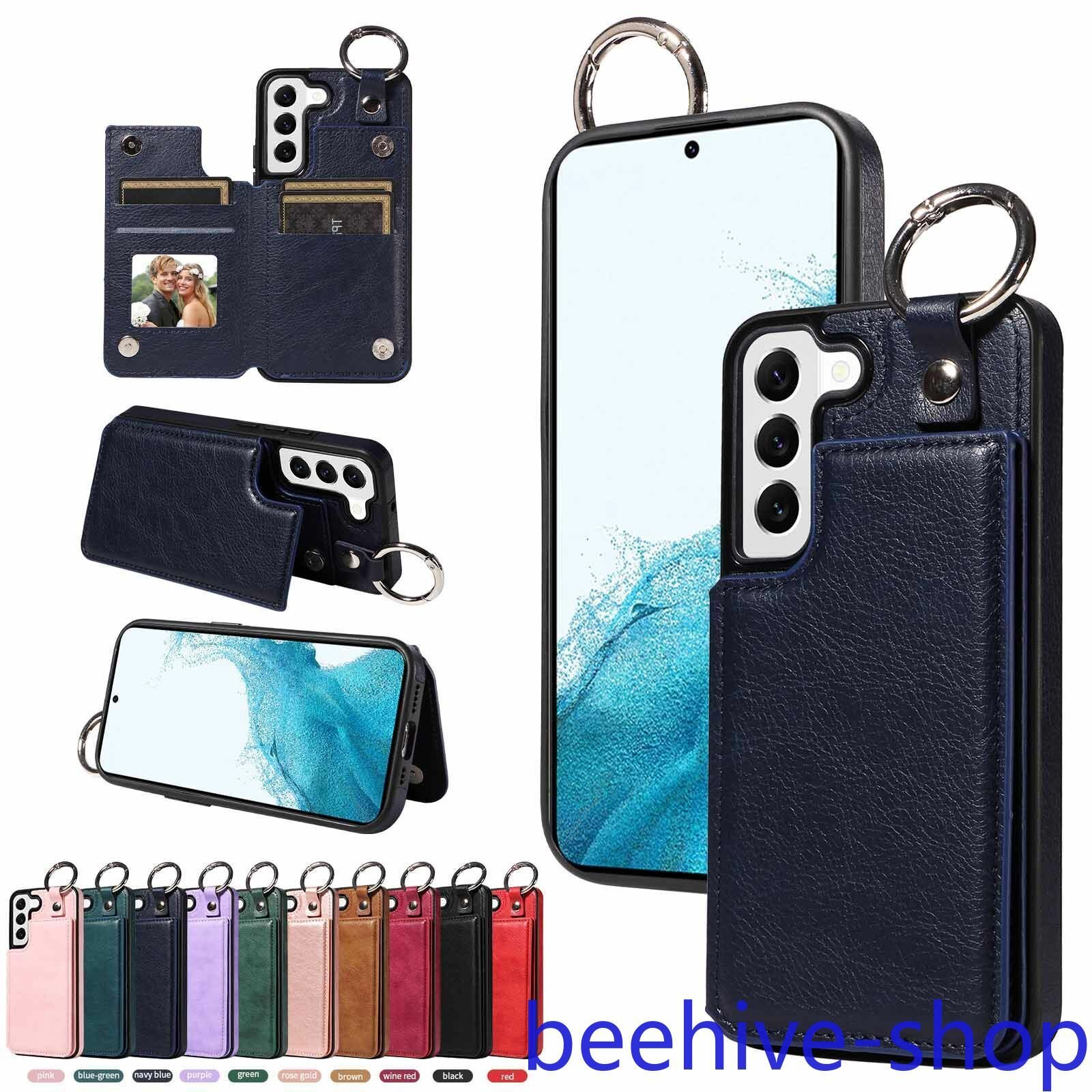 Кожаный чехол для Samsung Galaxy S22 /(Самсунг Галакси с22) с отделением для карты/ Чехол-кошелек для / Кожа высокого качества