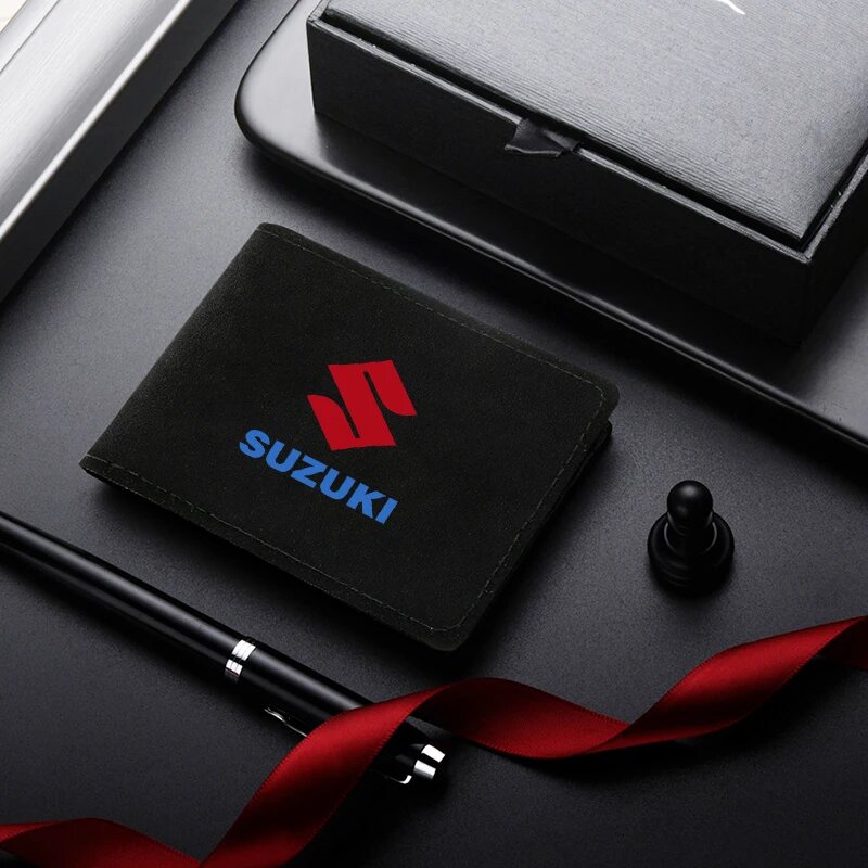 Автомобильный чехол для водительских прав, замшевый анти-меховой чехол для документов вождения автомобиля, держатель для кредитных карт для Suzuki Jimny Grand Vitara Swift Alto