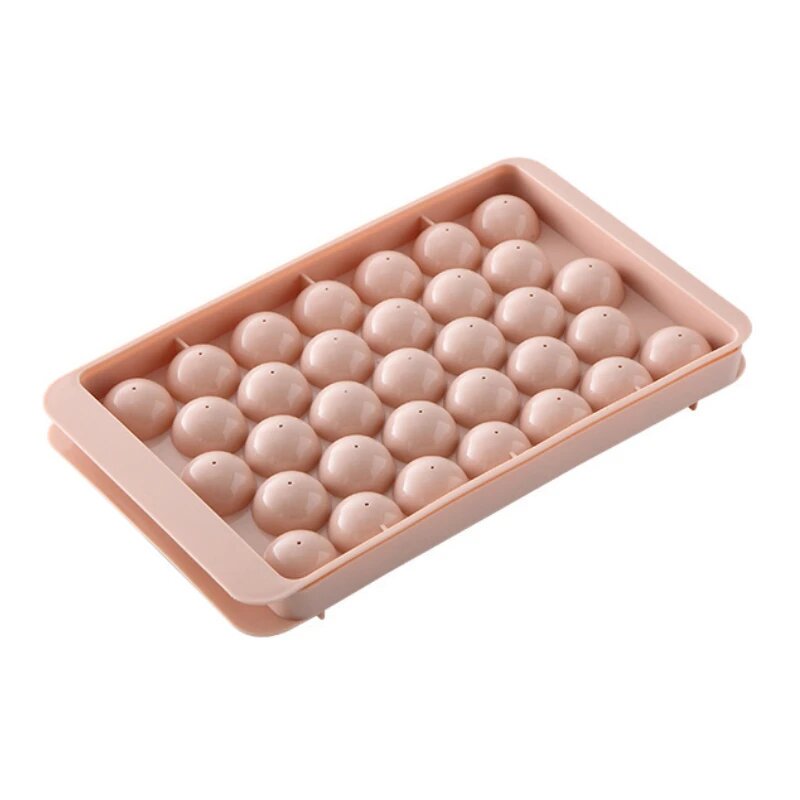 Форма для льда Pink, бежевая, 33 Ice Boll