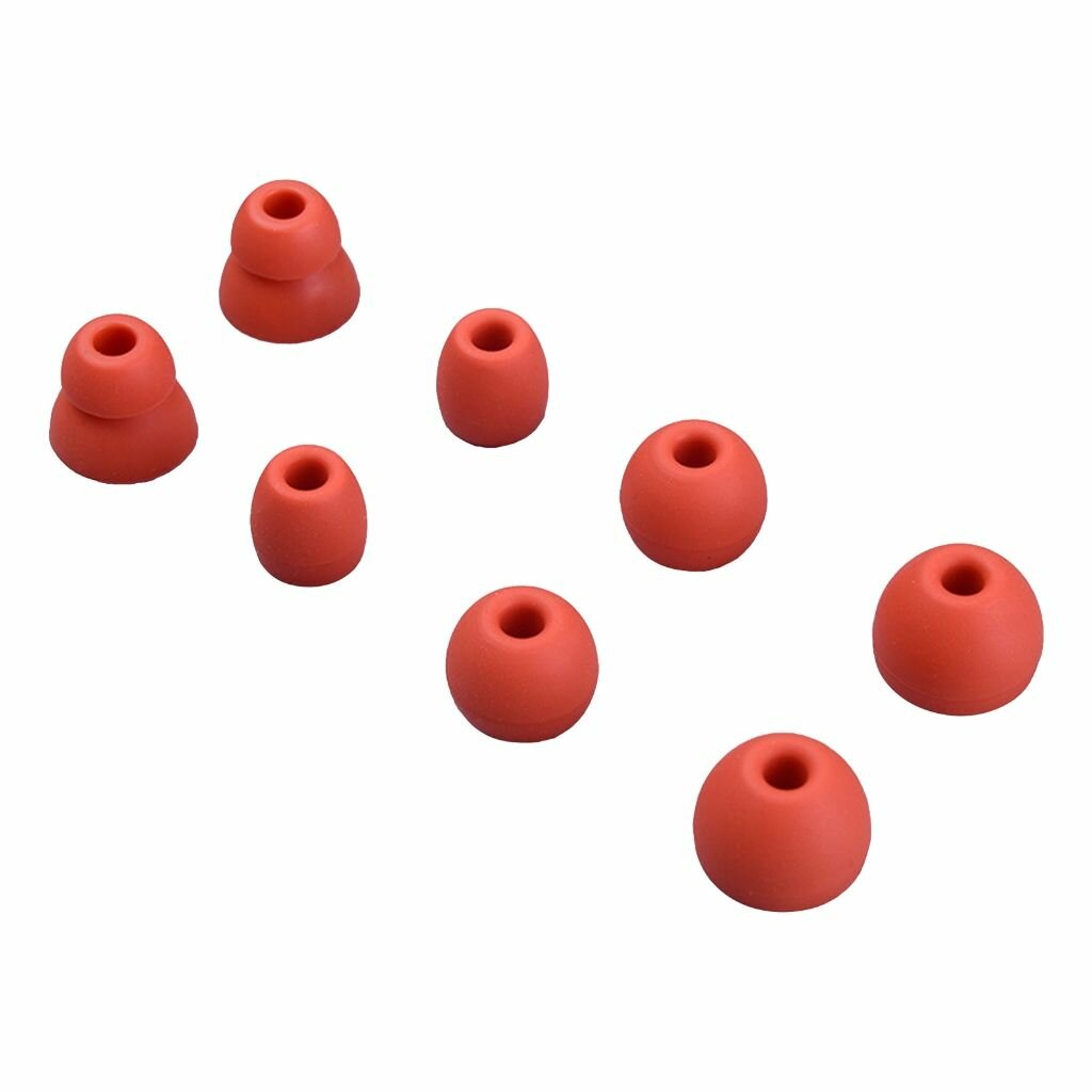 1 комплект из 4 пар силиконовых чехлов для наушников Beats Flex Lava Red