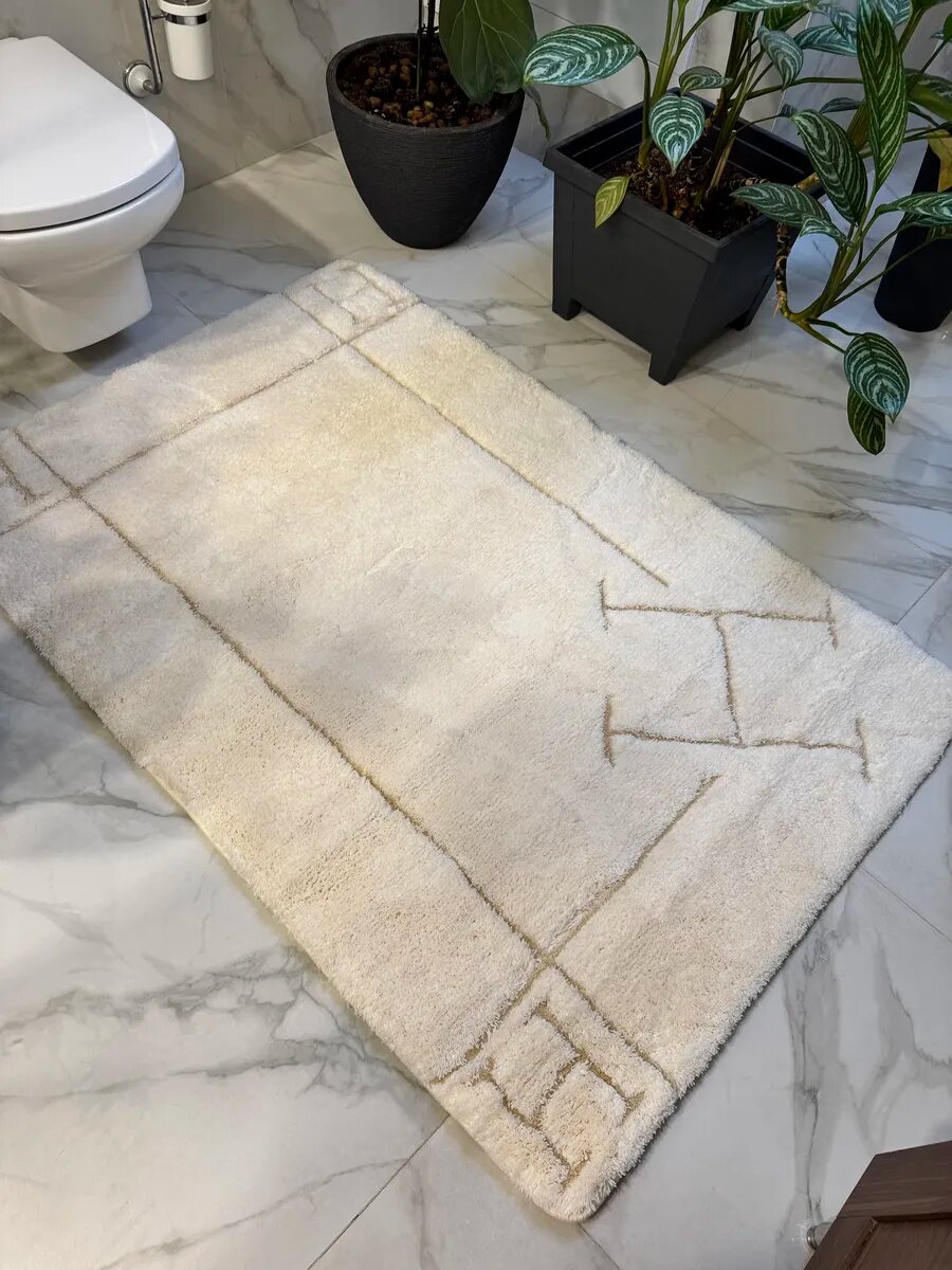 Коврик Natali's Carpet, для ванной и туалета, противоскользящий 80х120 см Турция