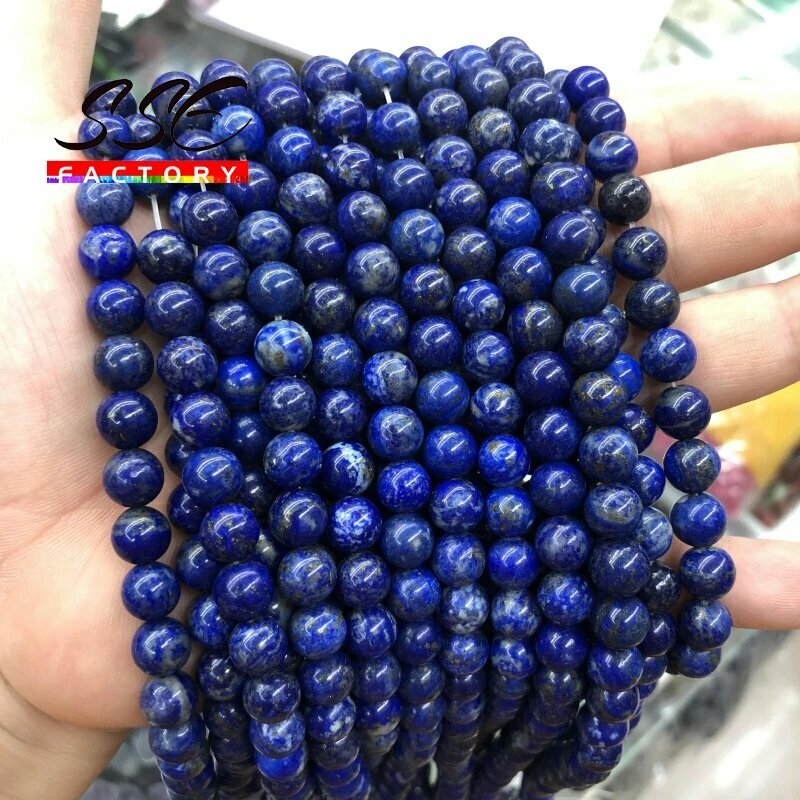 Бусины из лазурита Sunshine and Beads круглые 4-14 мм 10mm 36 to 38pcs