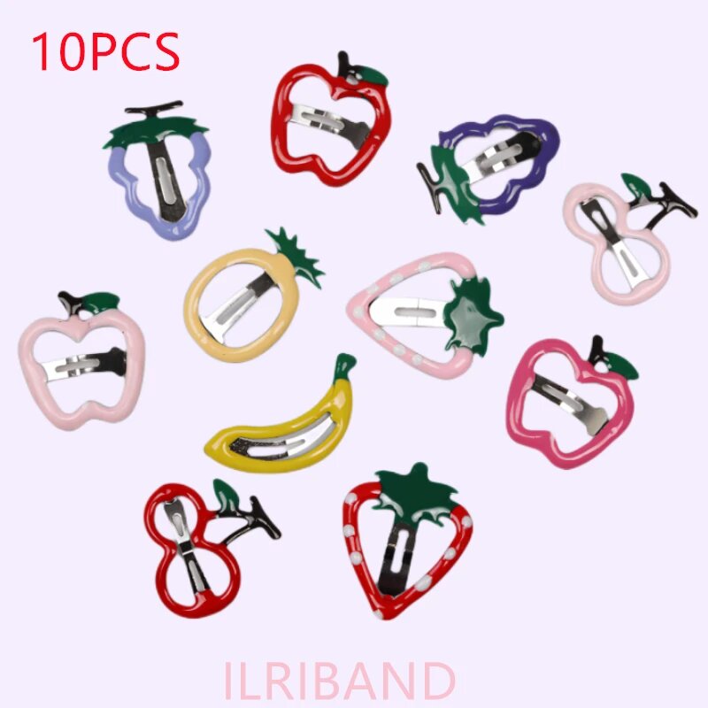 Заколки для волос фрукты ILRIBAND, 10pcs mixed