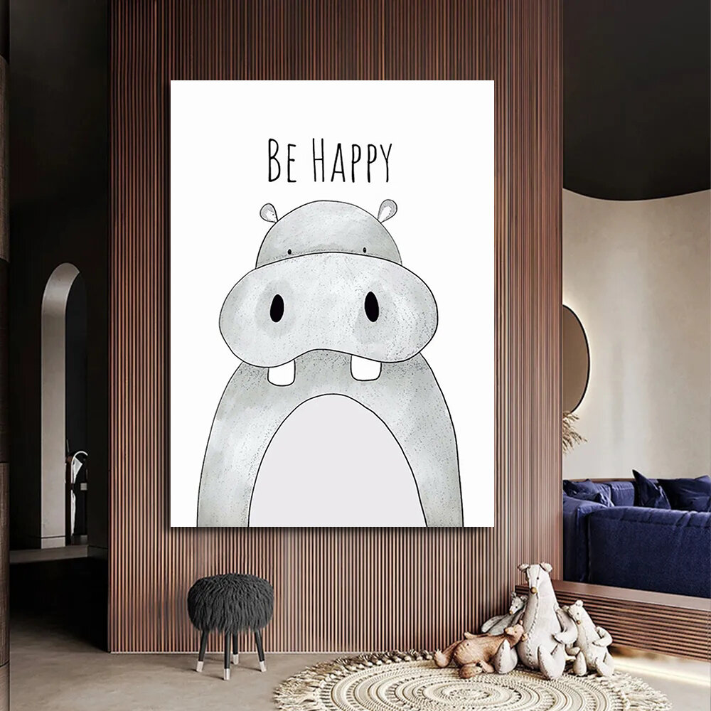 Звери / Картина в детскую комнату, картина на холсте / на стену, 40х60 см.