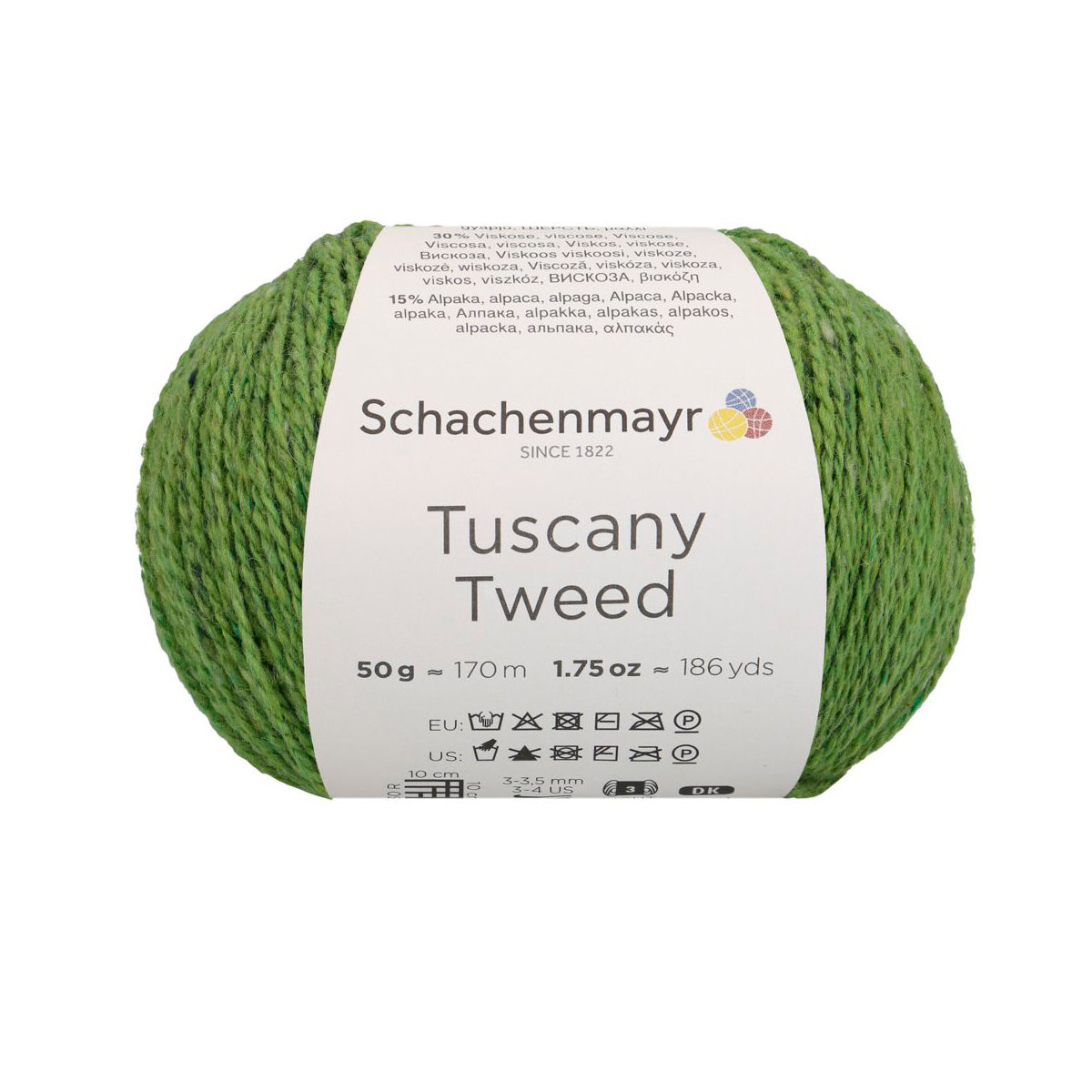 Tuscany Tweed /Таскани Твид/ пряжа Schachenmayr, MEZ, 9807002 (00070, apfel (яблоко), зеленый)