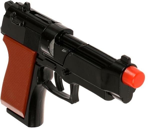 Пистолет для стрельбы пистонами 8 зарядов, металл,