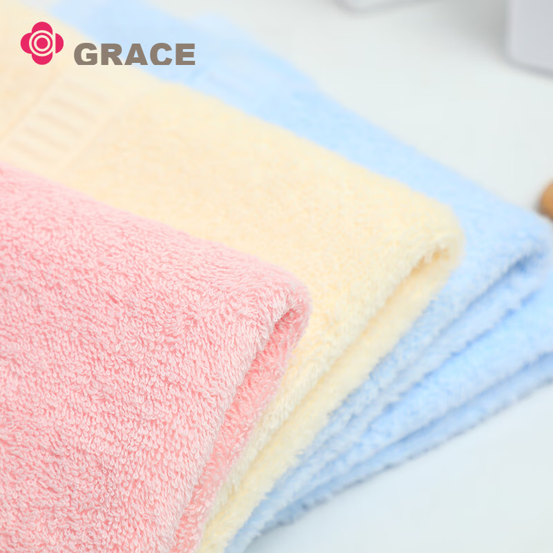 Grace Towels, 4-Pack, Pure Cotton, for Face Washing, Home Use, Adult, Soft, All-Cotton, Absorbent, Thick Large Towels for Men And Women