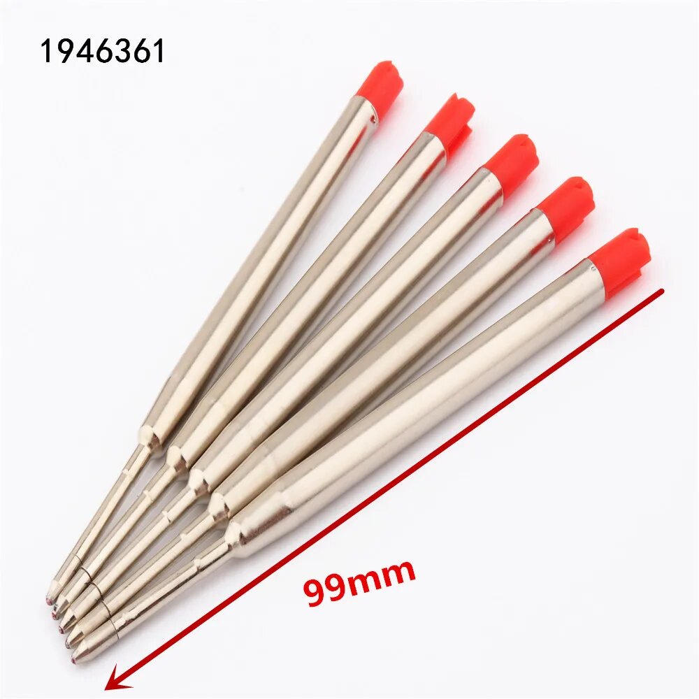 Youping шариковая ручка металлическая серебристого цвета 5pcs Ink Red