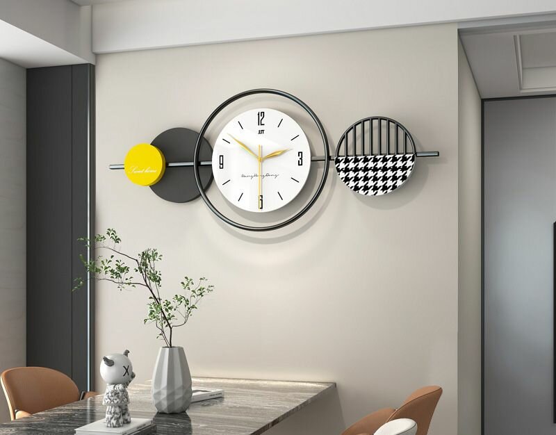 Часы, современные минималистские часы для гостиной, декоративные фрески