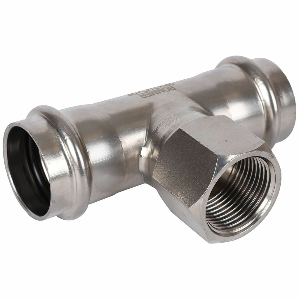 Тройник с ВР нерж. сталь 28 х 3/4" ROMMER