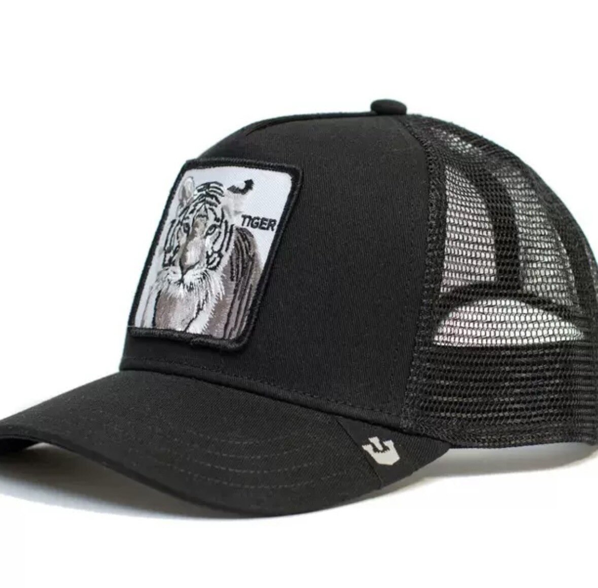 Бейсболка с изображением животных, солнцезащитная сетка, вышитая, черная пантера, петух, лев