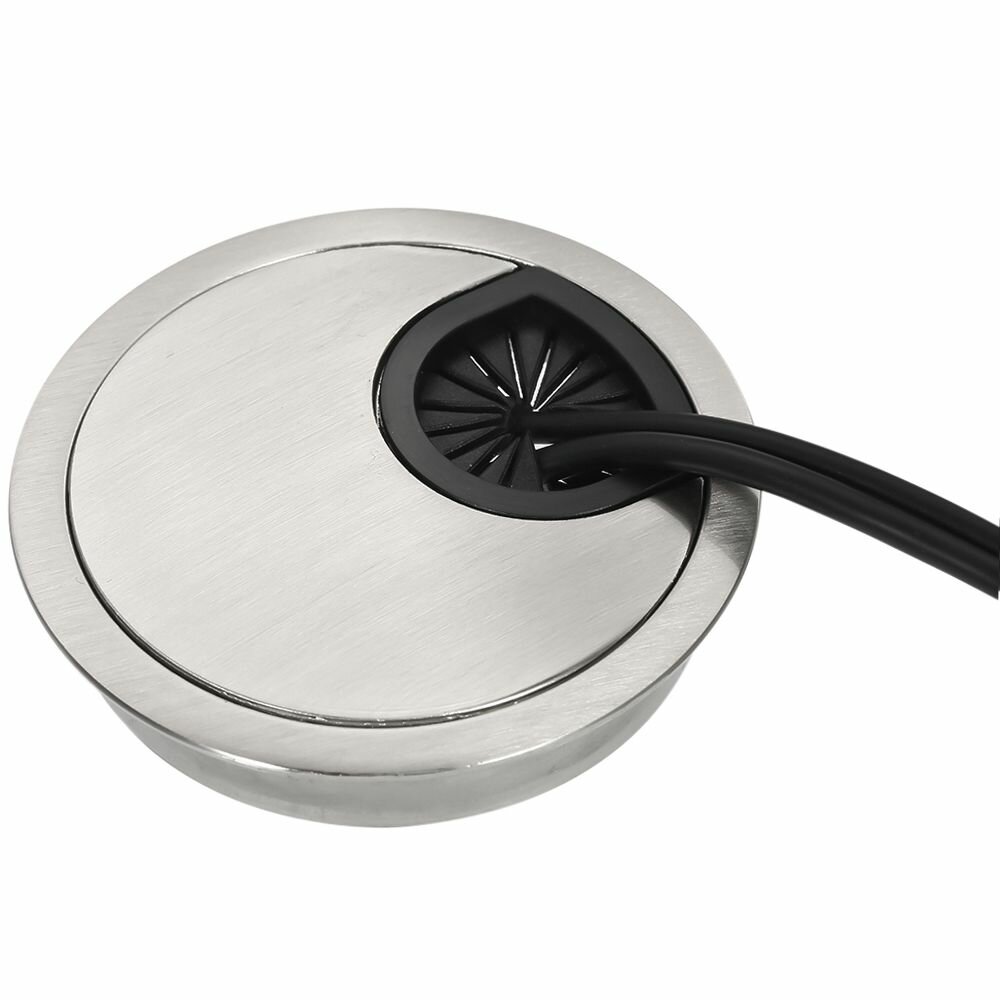 Втулка 60 мм для отверстия кабеля, цинковый сплав, крышка, органайзер проводов